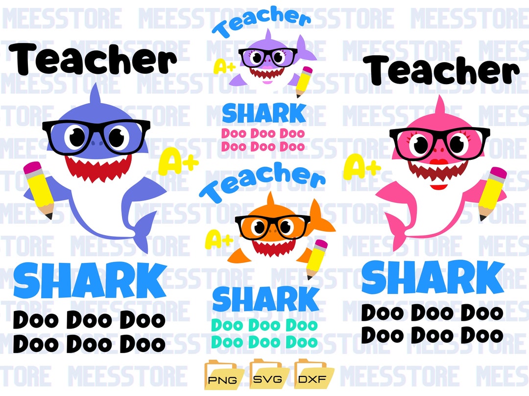 Teacher Shark SVG / Cut File / Cricut / Commercial Use / Silhouette ...