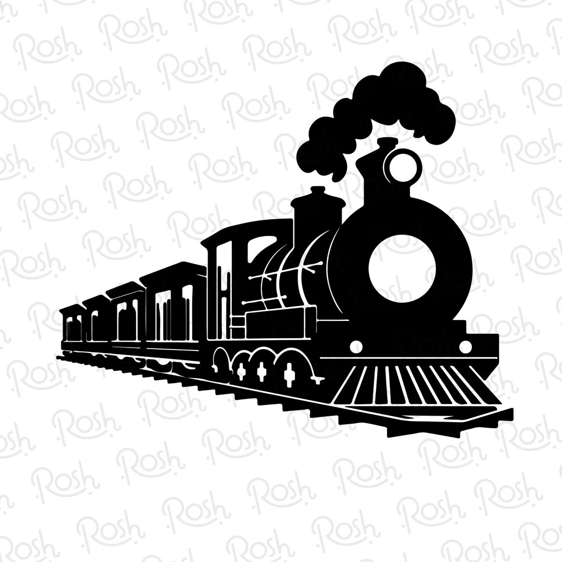 The North Pole Express Train Silhouette SVG Set, North Pole Express ...