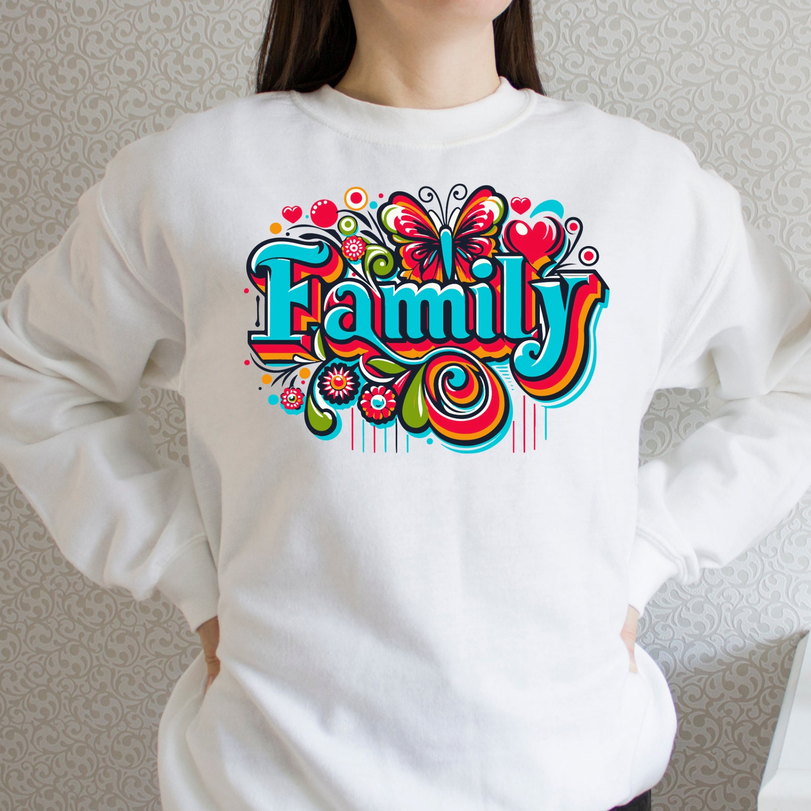 Retro Family Shirt Design PNG, Family PNG, Family Day PNG, Retro Family ...