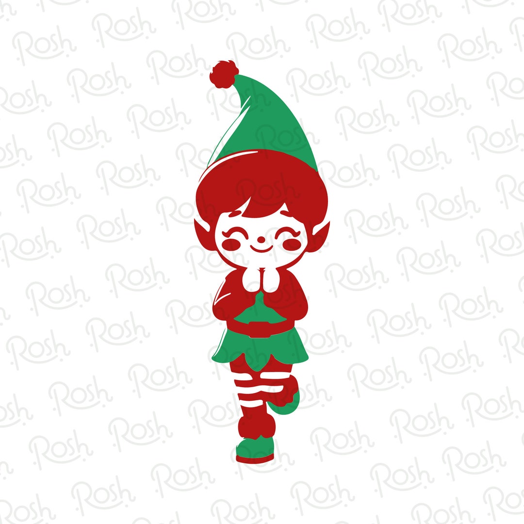 Christmas Elf Silhouette SVG, PNG, DXF, Instant Download, Holiday Decor ...