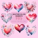 Watercolor Heart PNG, Valentine's Day Clipart, Valentine's Day Colorful ...