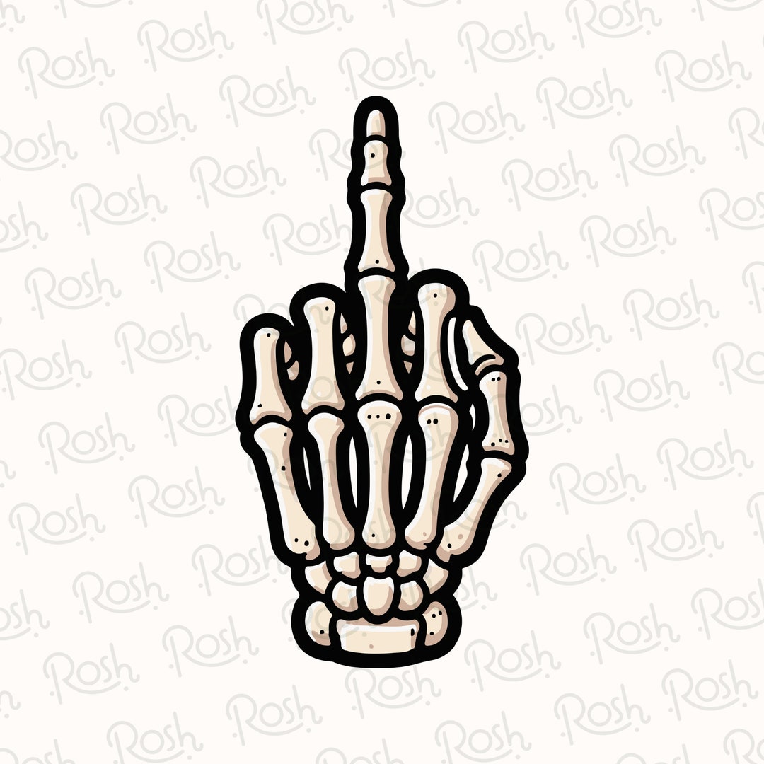 Skeleton Middle Finger PNG, Skeleton Clipart, Instant Download ...