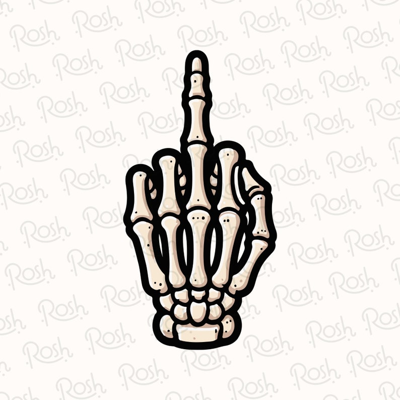 Skeleton Middle Finger PNG, Skeleton Clipart, Instant Download ...