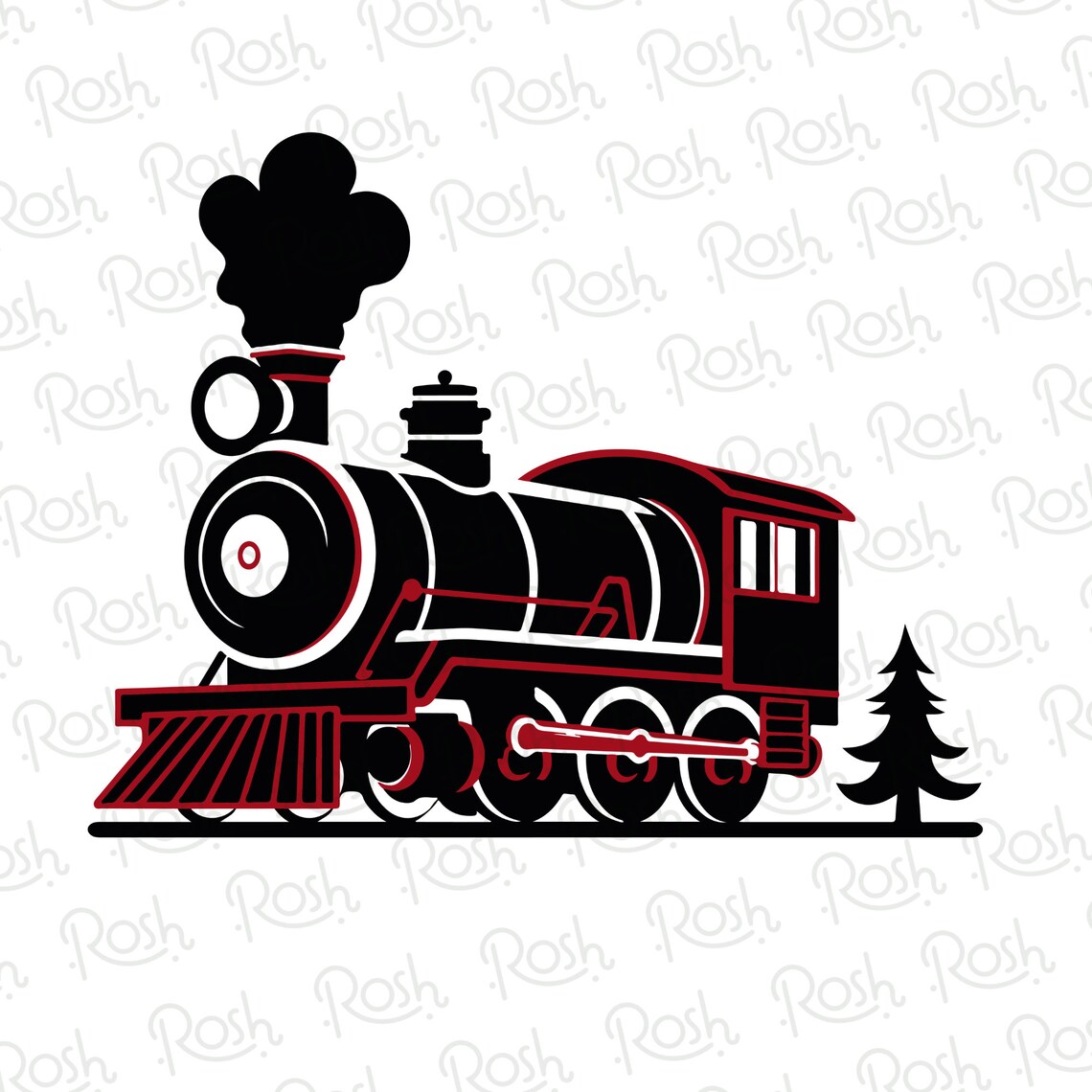 The North Pole Express Train Silhouette SVG Set, North Pole Express ...