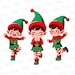 Christmas Elves Set PNG, Christmas PNG, Santa's Elf, Instant Download ...