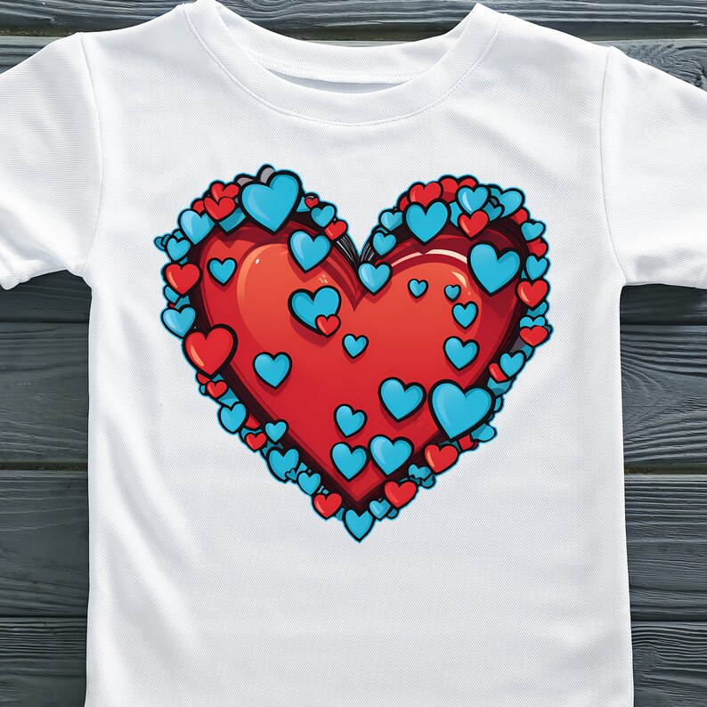 Comic Style Heart PNG, Heart PNG, Cute Heart Png, Valentine's Day ...
