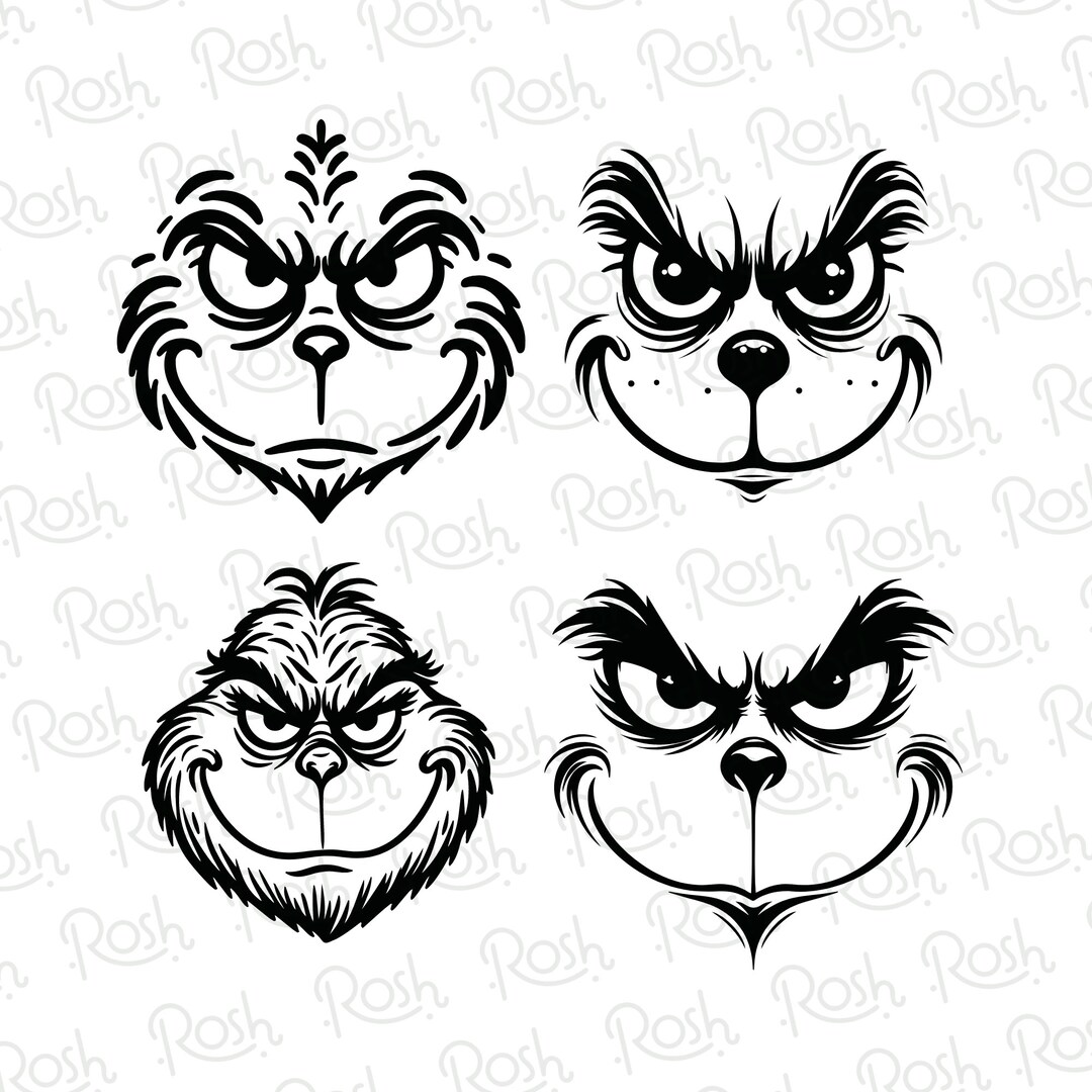 Christmas Grump SVG Set, Christmas SVG, Cricut, Silhouette, Digital ...