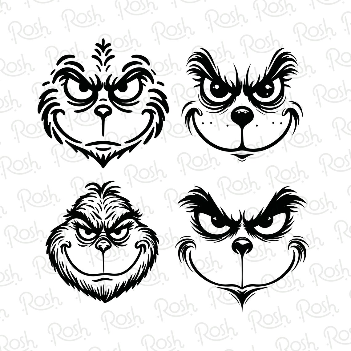 Christmas Grump SVG Set, Christmas SVG, Cricut, Silhouette, Digital ...