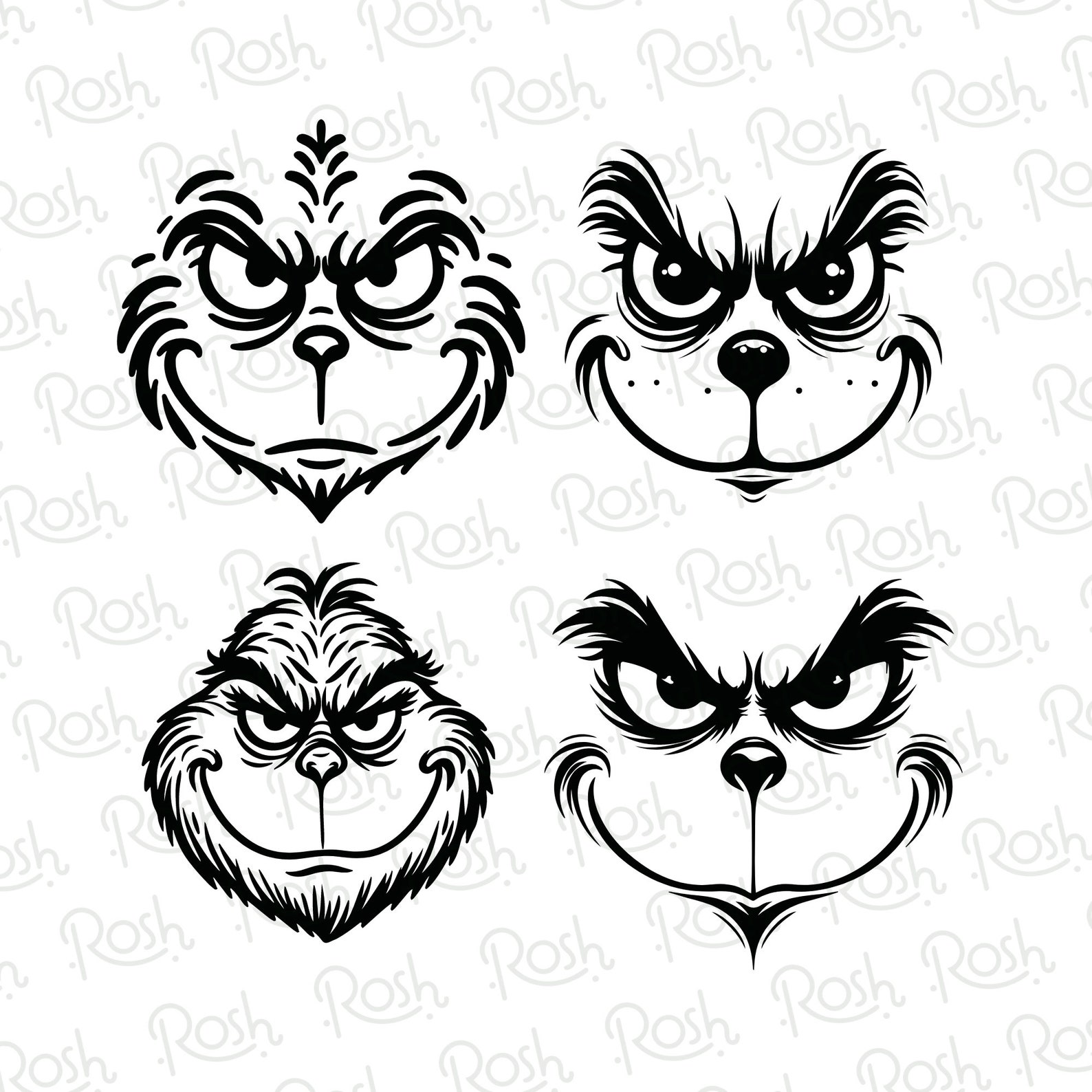 Christmas Grump SVG Set, Christmas SVG, Cricut, Silhouette, Digital ...