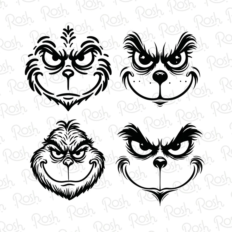 Christmas Grump SVG Set, Christmas SVG, Cricut, Silhouette, Digital ...
