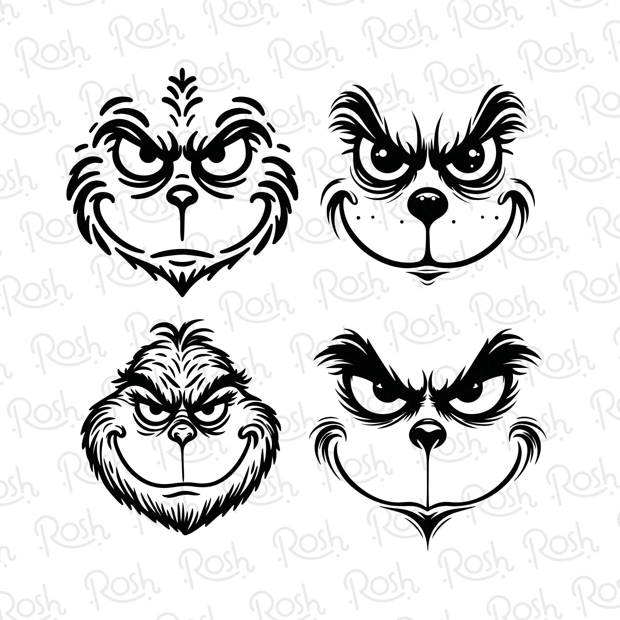 Christmas Grump SVG Set, Christmas SVG, Cricut, Silhouette, Digital ...