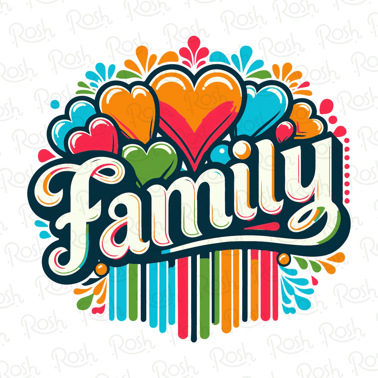 Retro Family Day PNG, Retro T-shirt Design Png, Family PNG, Family Day ...