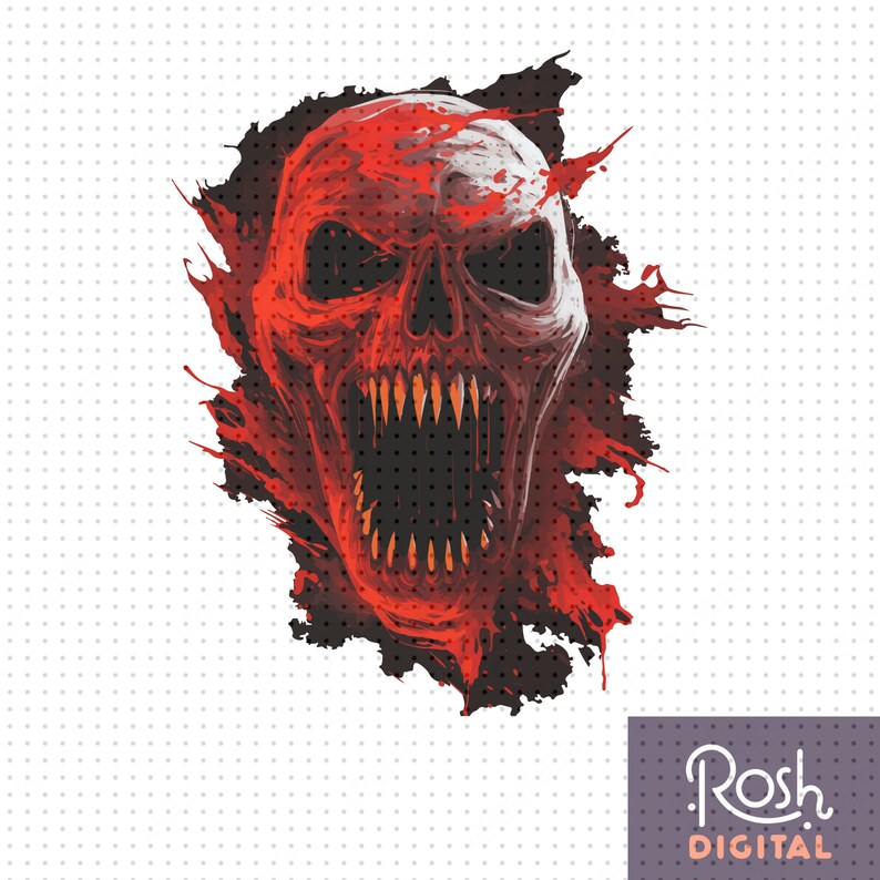 Horror Skull SVG, Halloween SVG Decorations, Halloween Spooky SVG ...