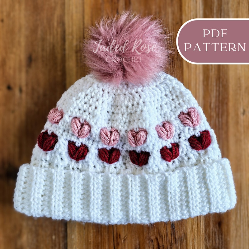 Heart Beanie - Etsy