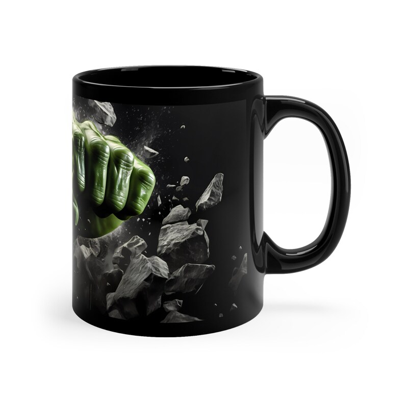 Hulk Logo 11oz Mug, Avengers, Superhero, Smash, Comic Book, Coffee ...