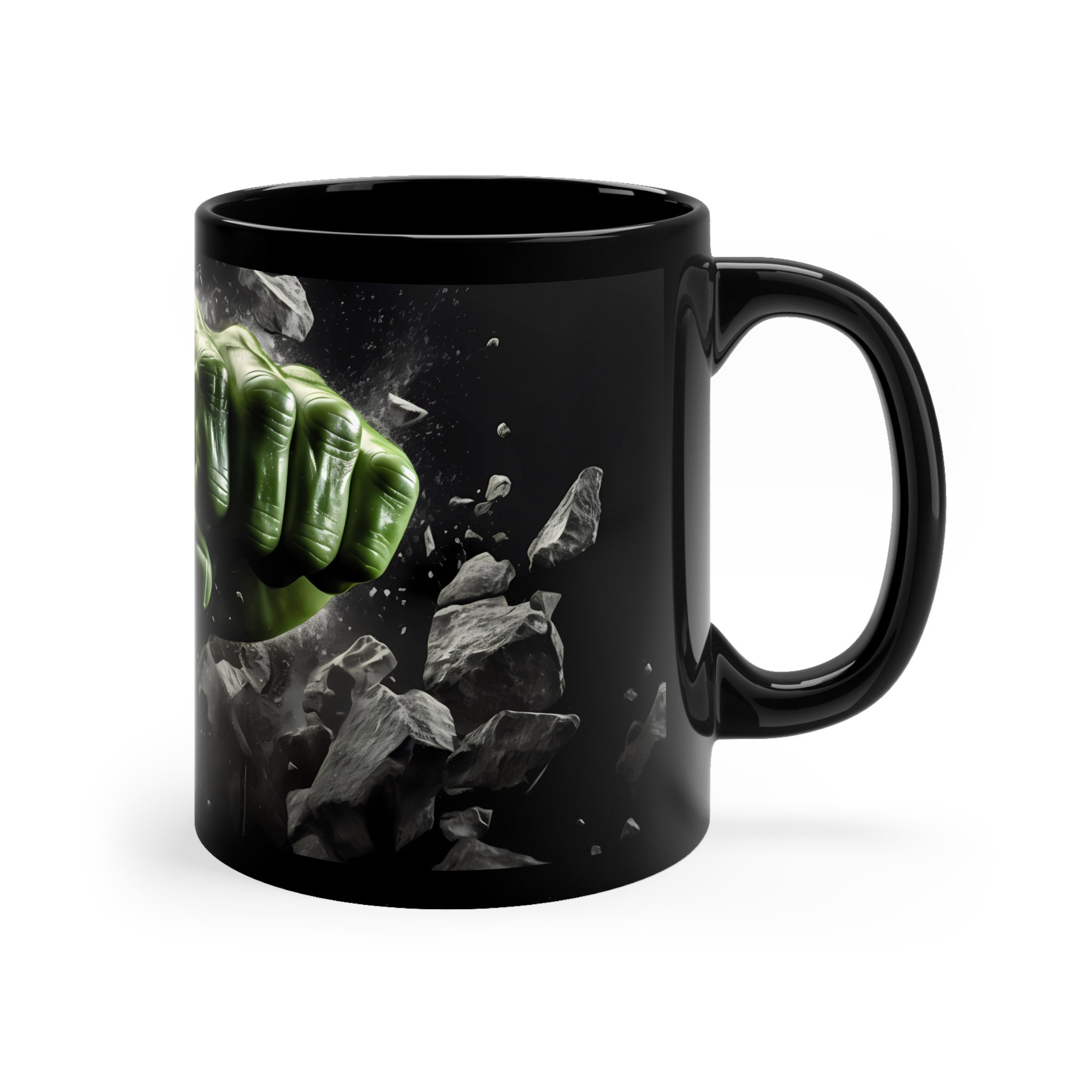 Hulk Logo 11oz Mug, Avengers, Superhero, Smash, Comic Book, Coffee ...