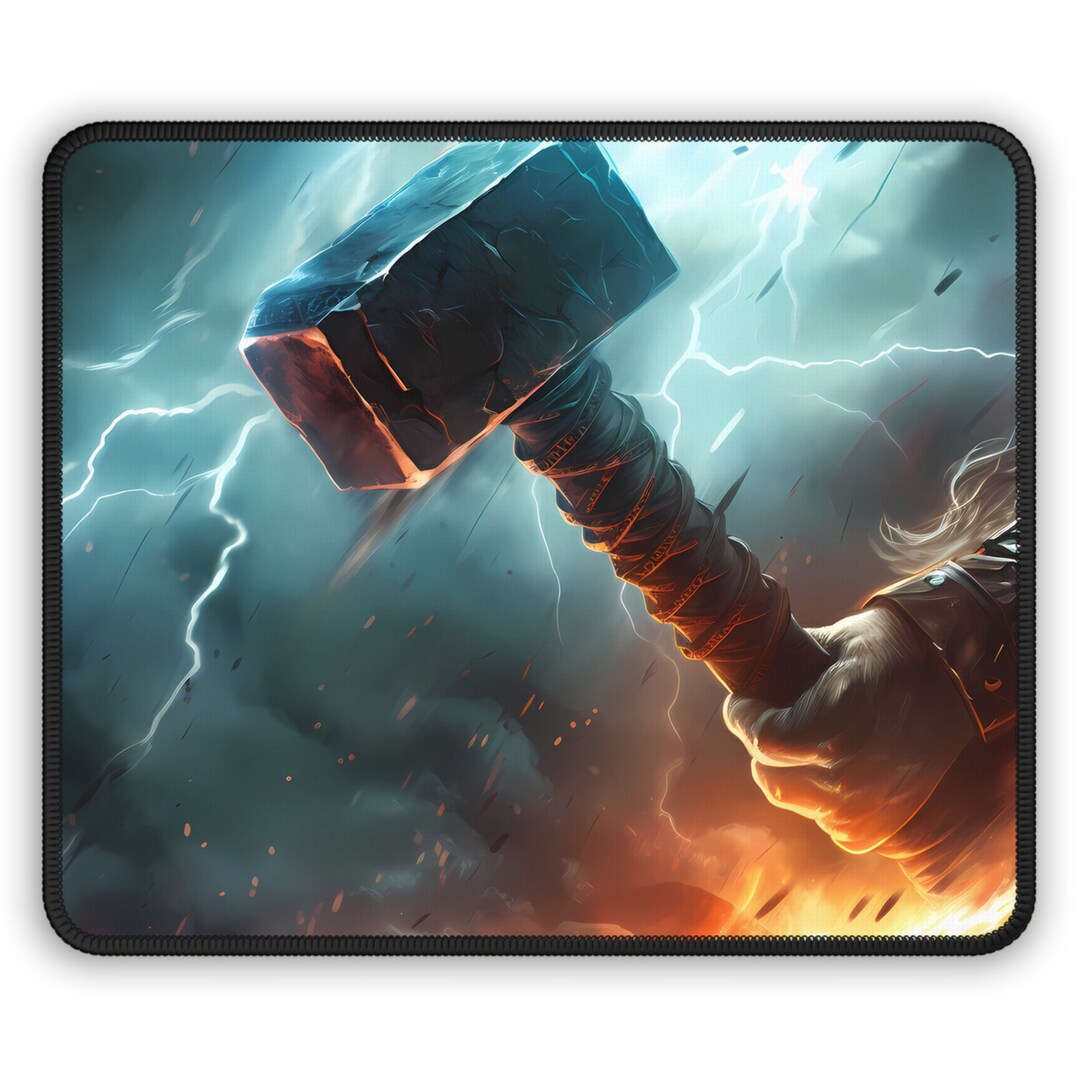 Thor's Hammer Mouse Pad, Mat, Avengers, Marvel, Superhero, Comic Book ...