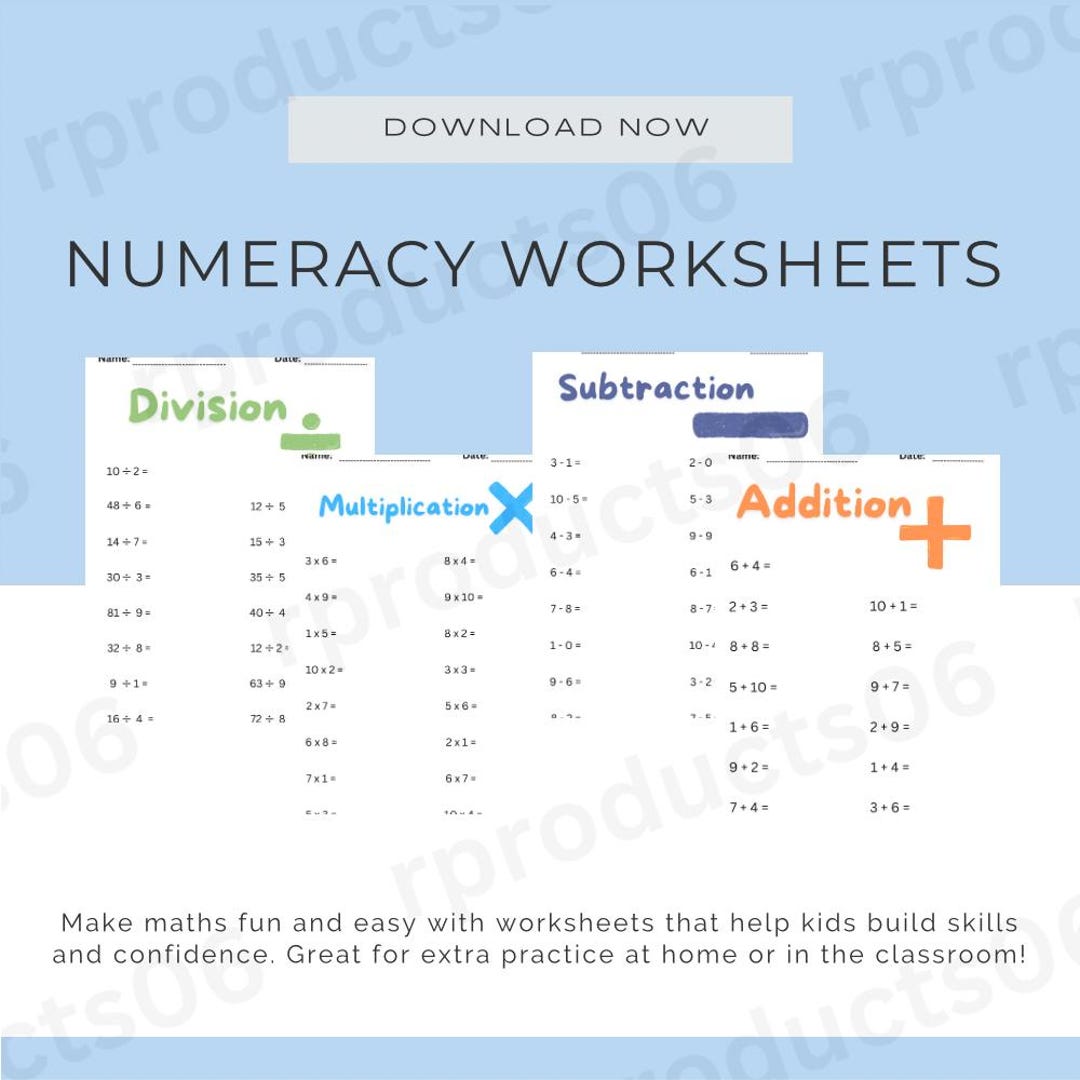 4 Maths Worksheets | Maths | Printable | Download | Children | School ...