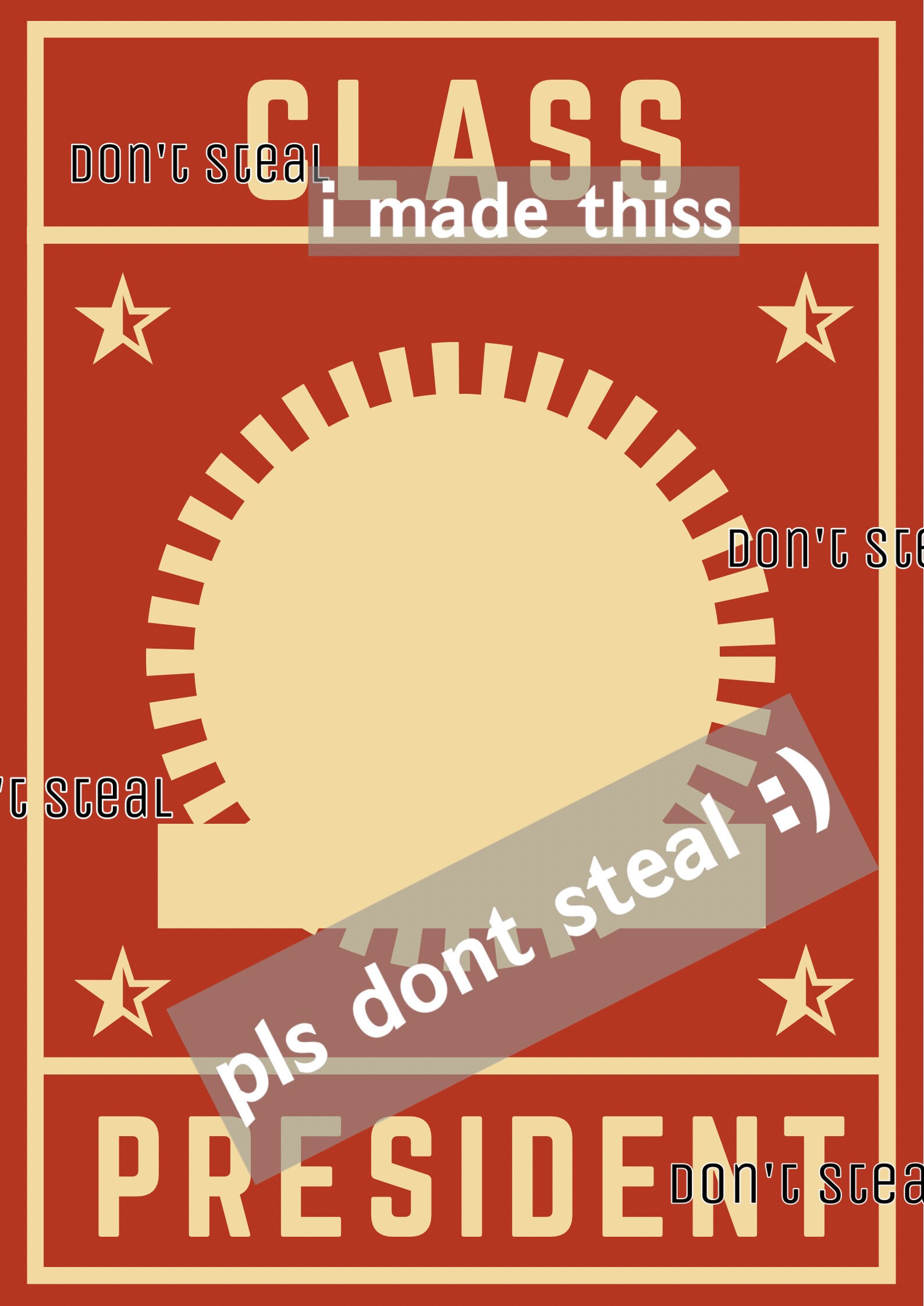 Class President Campaign Poster | School Election Poster | INSTANT ...