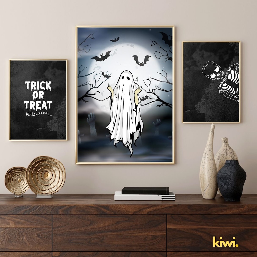 Printable Halloween Wall Decor Digital Prints Cozy Halloween - Etsy