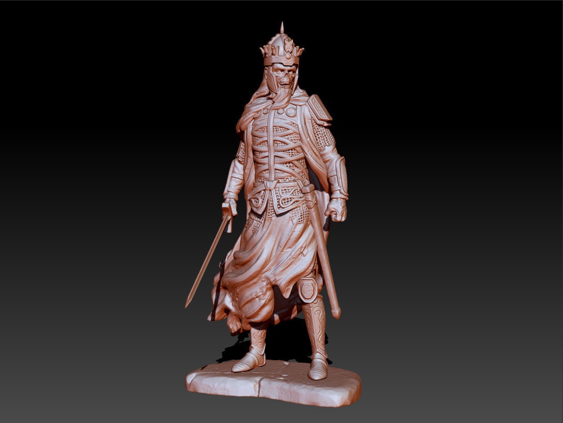 Lord of the Rings King of the Dead STL File - Etsy