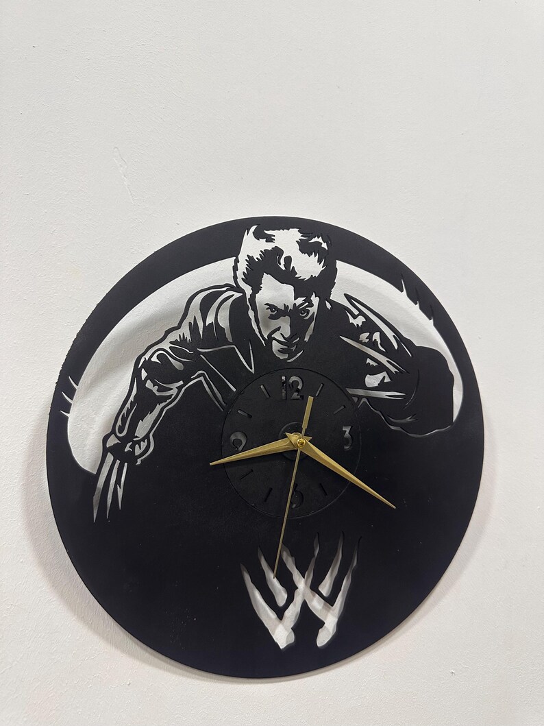 Wolverine Themed Laser Cut MDF Wall Clock Available in 20cm and 30cm - Etsy