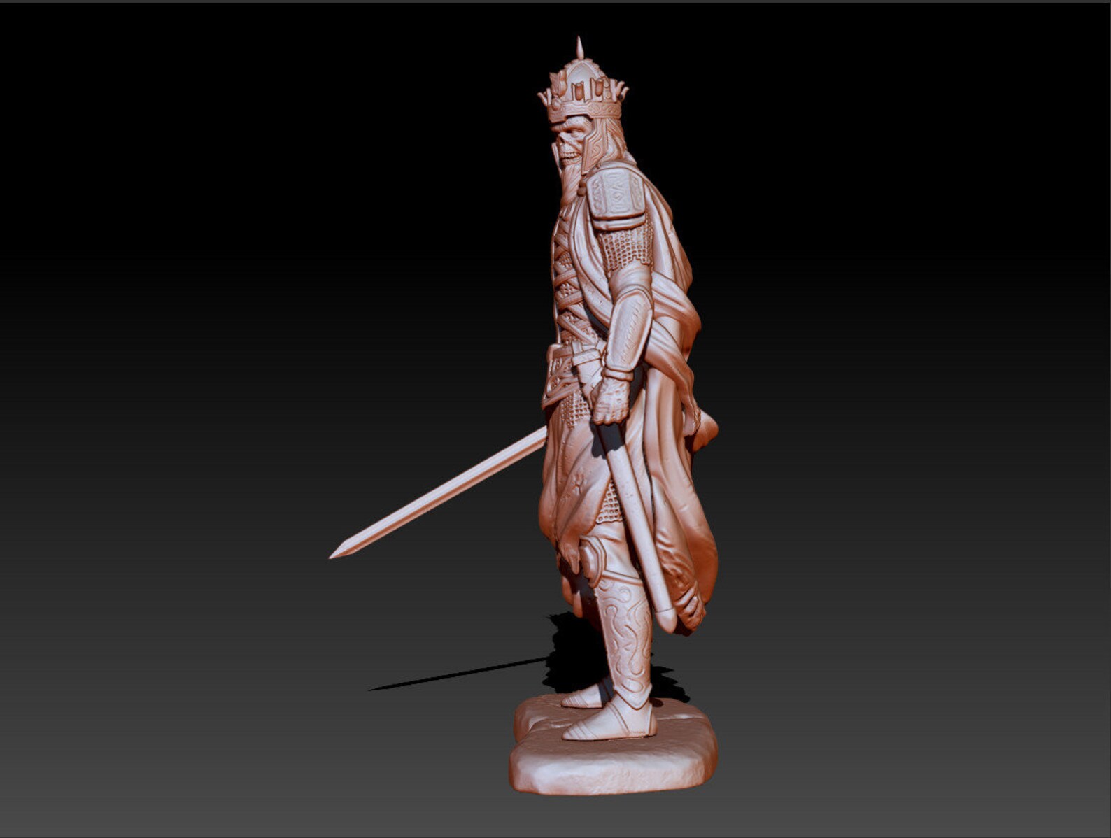 Lord of the Rings King of the Dead STL File - Etsy