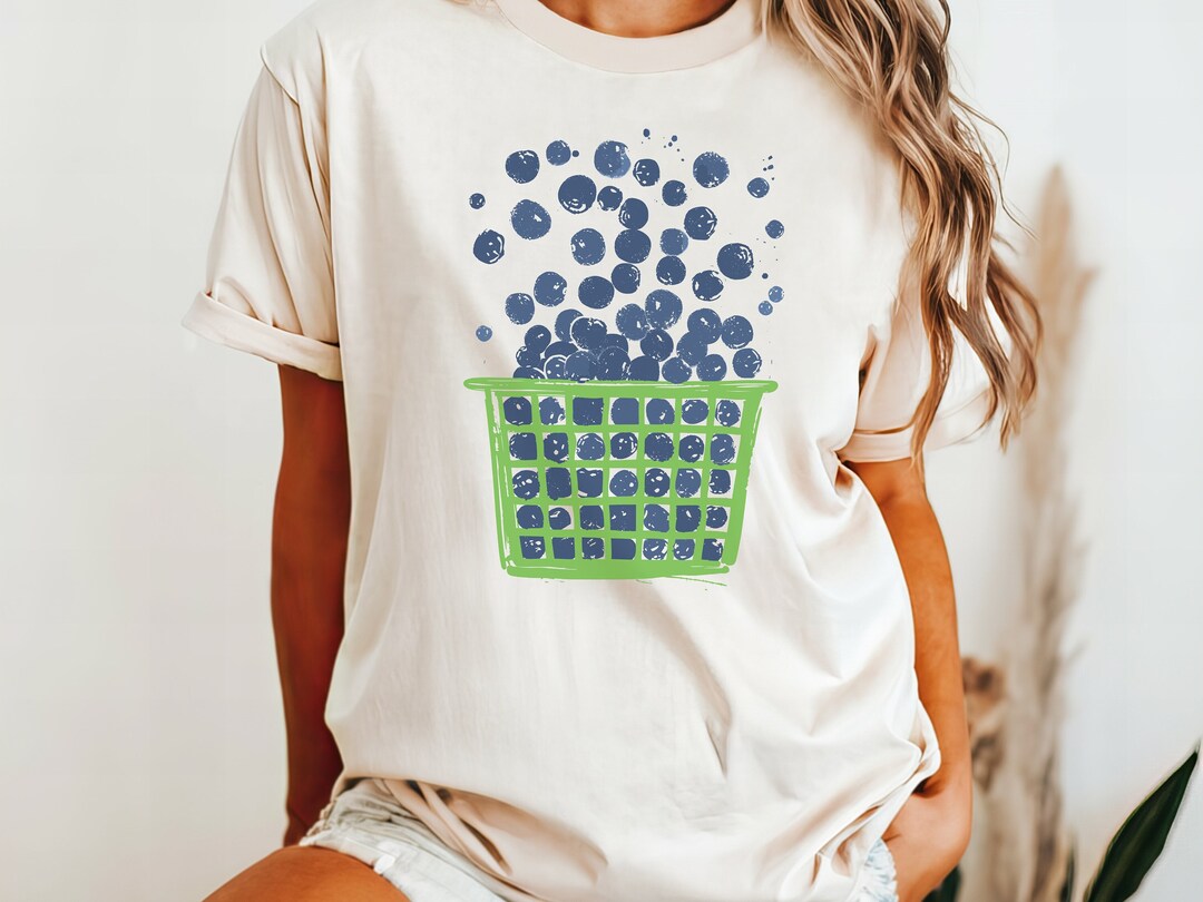 Vintage Blueberry Shirt, Blueberry Basket Tee, Berry Tshirt, Gardening ...