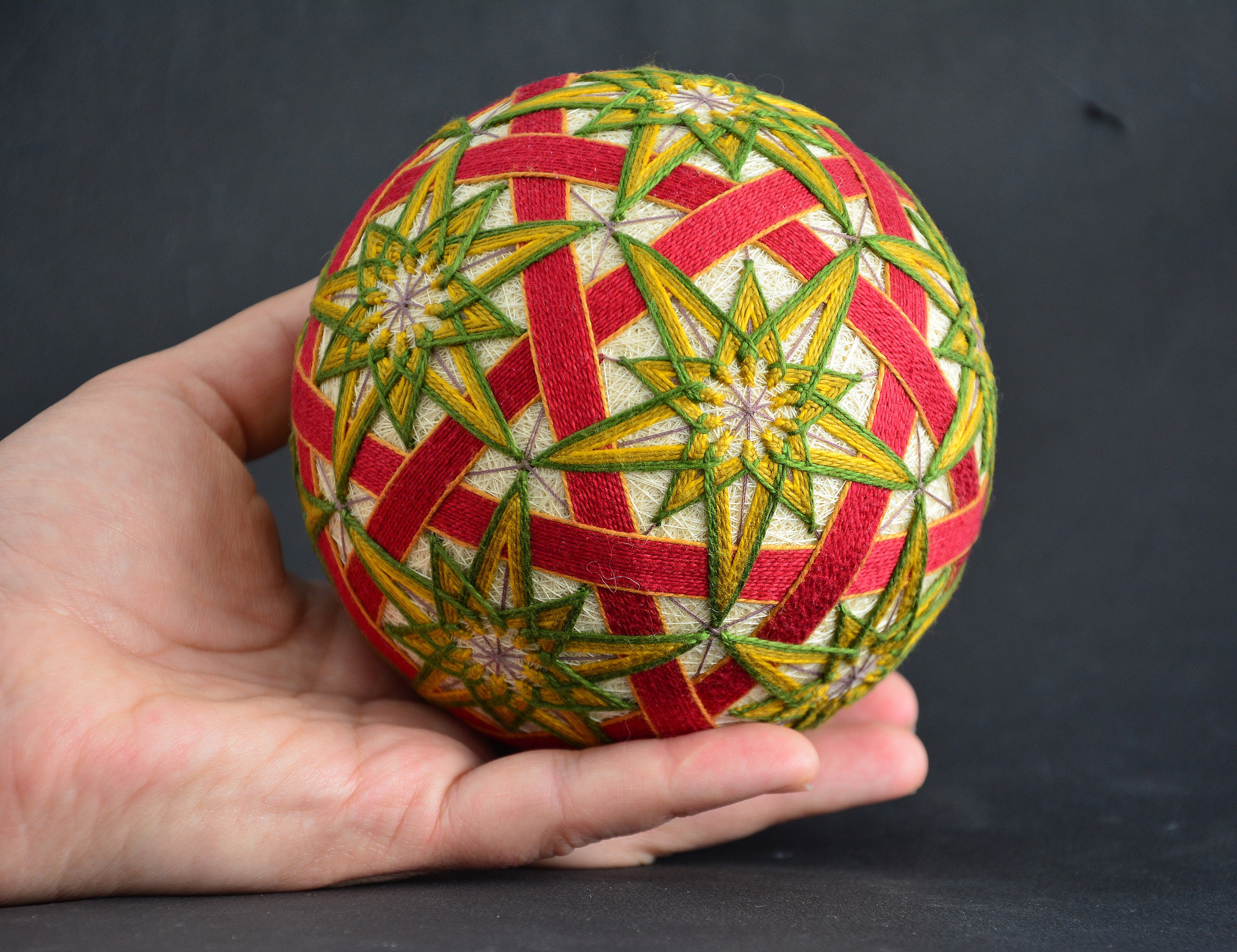 Merkaba Star for House Warming Gift Japanese Temari Ball Hexagon ...