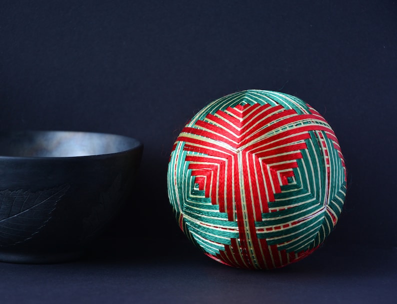 Japanese Temari Ball, String Art Mandala, Christmas Ball Decorations - Etsy