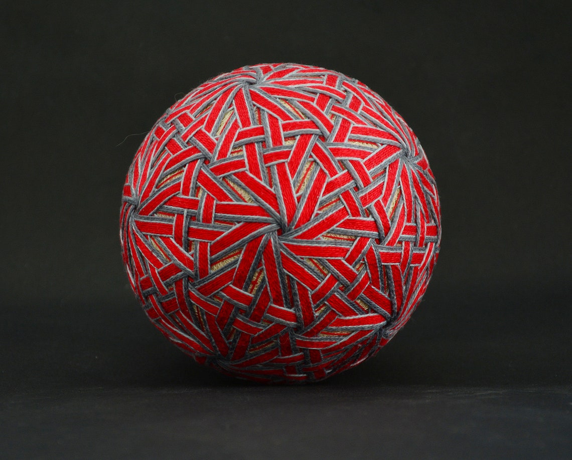 Japanese Temari Ball, Merkaba Pentagon, Sacred Geometry Sculpture - Etsy