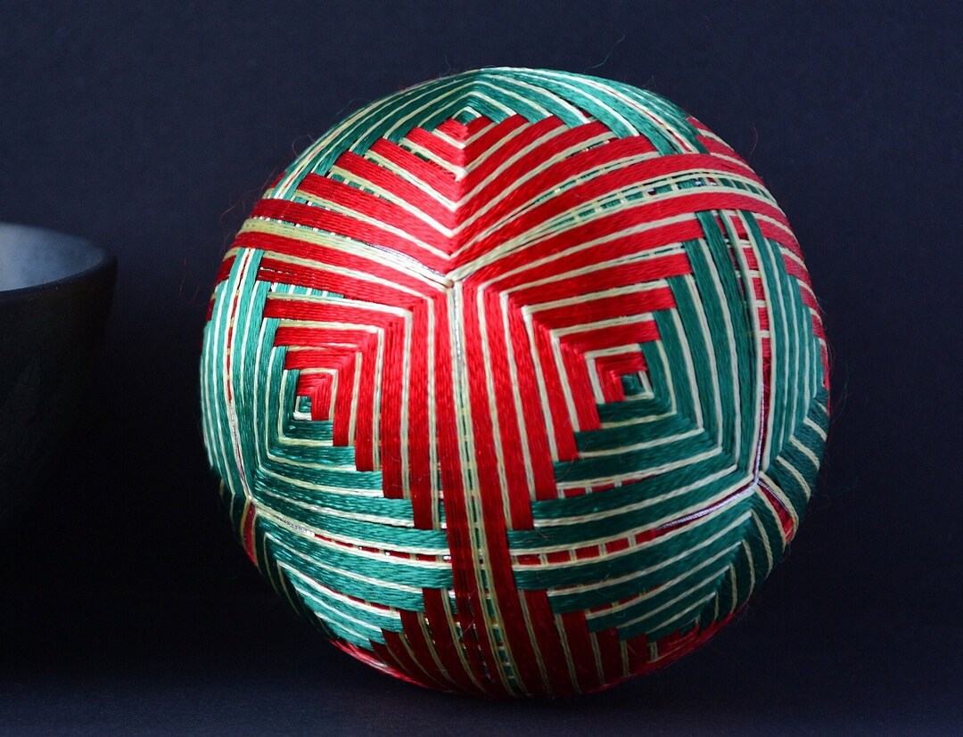 Japanese Temari Ball, String Art Mandala, Christmas Ball Decorations - Etsy