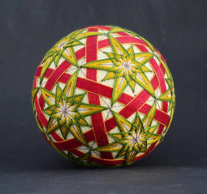 Merkaba Star for House Warming Gift Japanese Temari Ball Hexagon ...