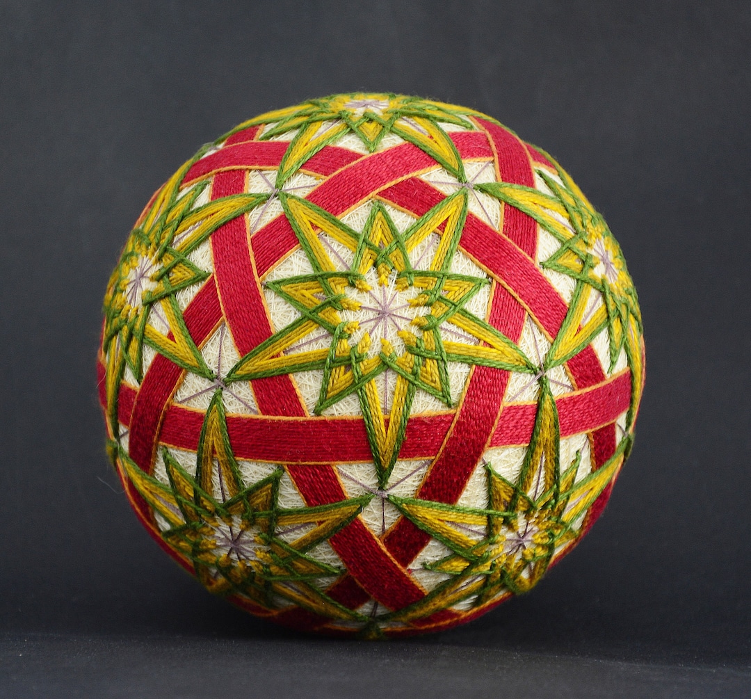 Merkaba Star for House Warming Gift Japanese Temari Ball Hexagon ...