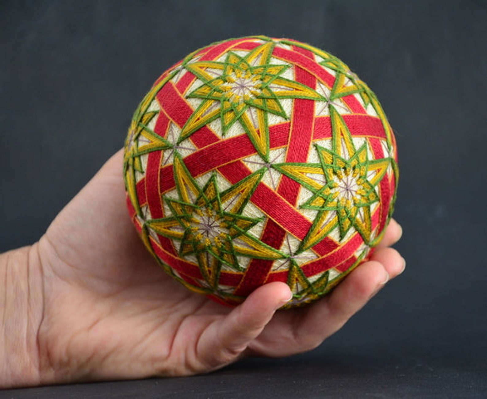 Merkaba Star for House Warming Gift Japanese Temari Ball Hexagon ...