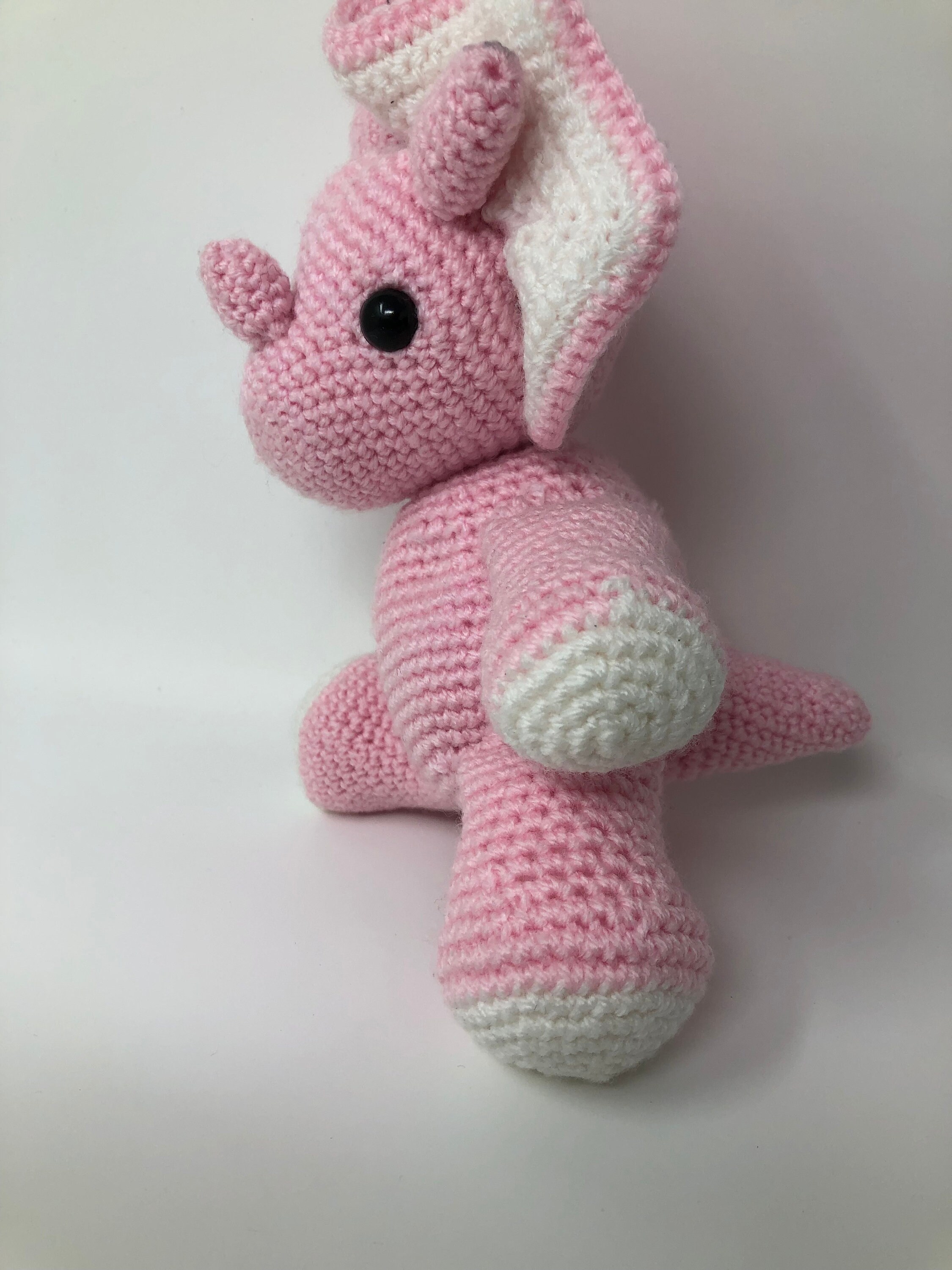 Crochet Triceratops Dinosaur - Etsy