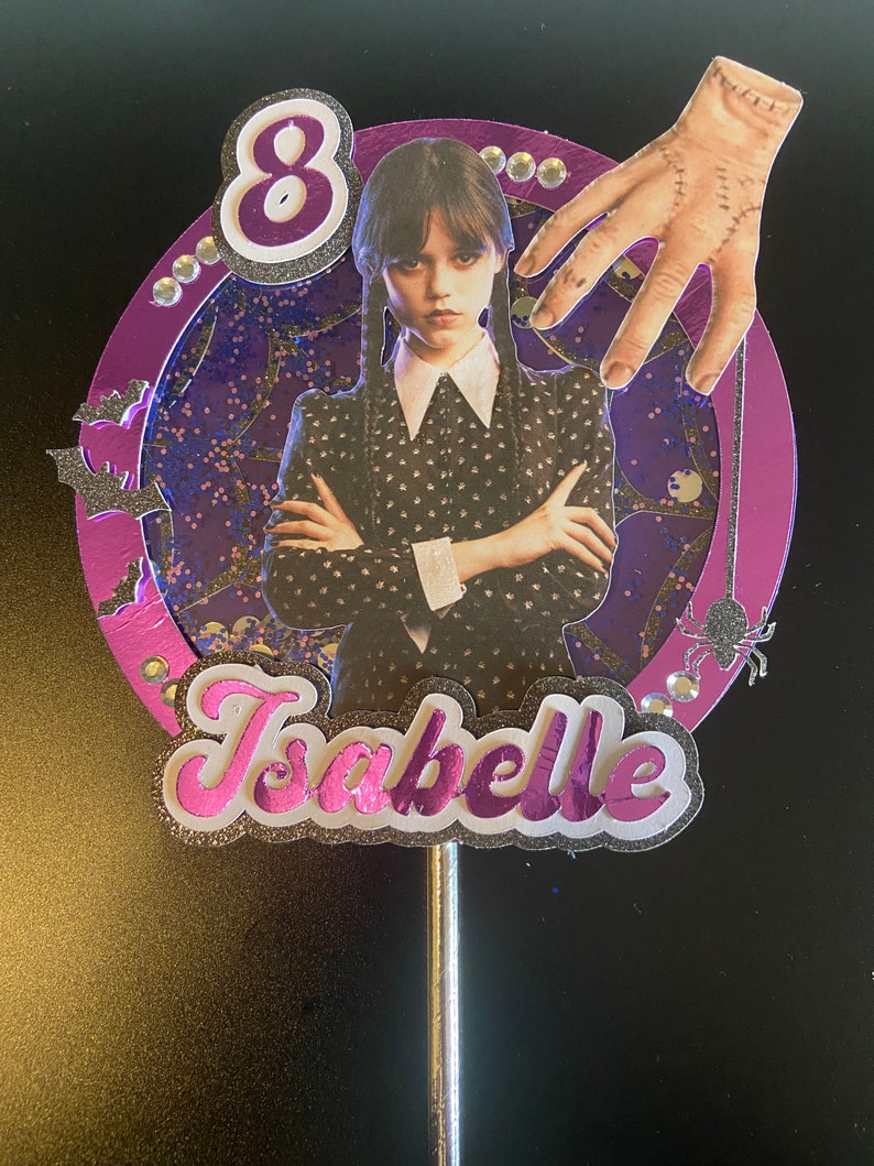 Wednesday Addams Cake Topper - Etsy