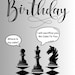 Funny Chess Birthday Card for Chess Player (PDF) - Etsy