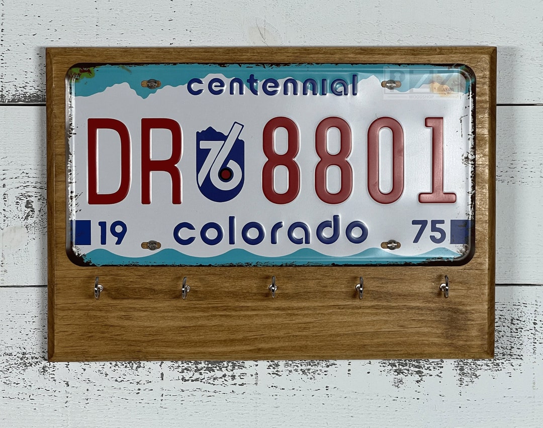 Colorado- Centennial License Plate Key Holder - Etsy