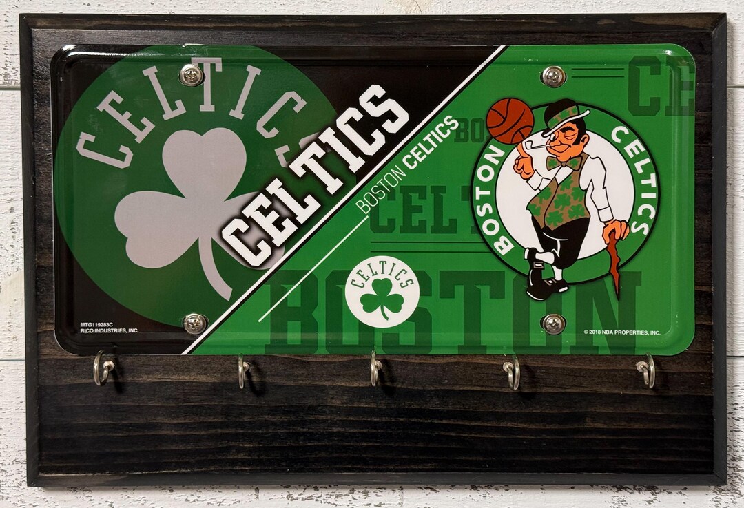 Boston Celtics- License Plate Key Holder - Etsy