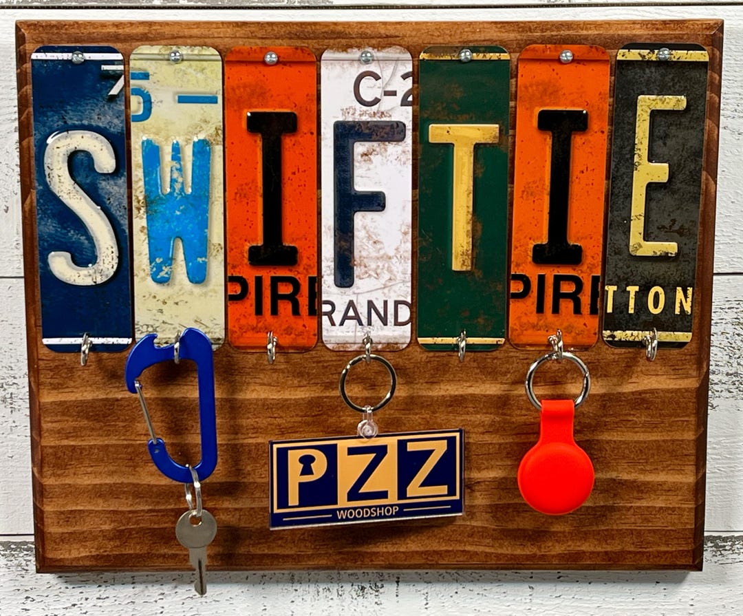Swiftie License Plate Craft Letters Key Holder - Etsy