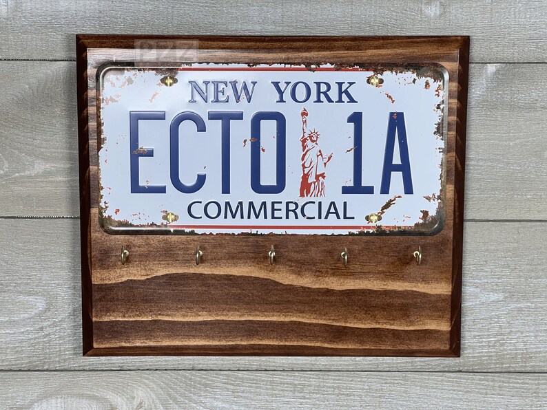 New York- ECTO 1A License Plate Key Holder - Etsy