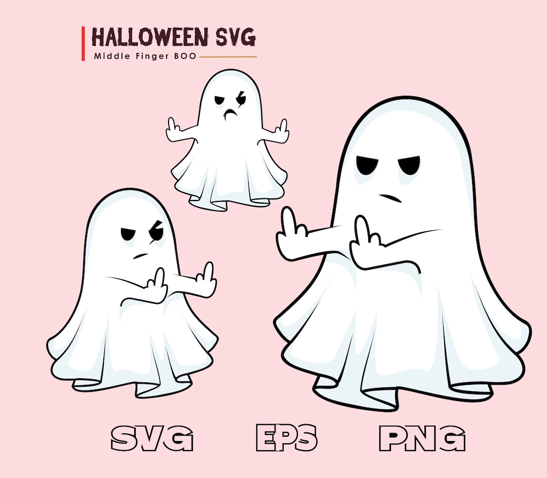 Ghost Middle Finger Svg, Ghost Middle Finger Png, Ghost Svg,halloween ...