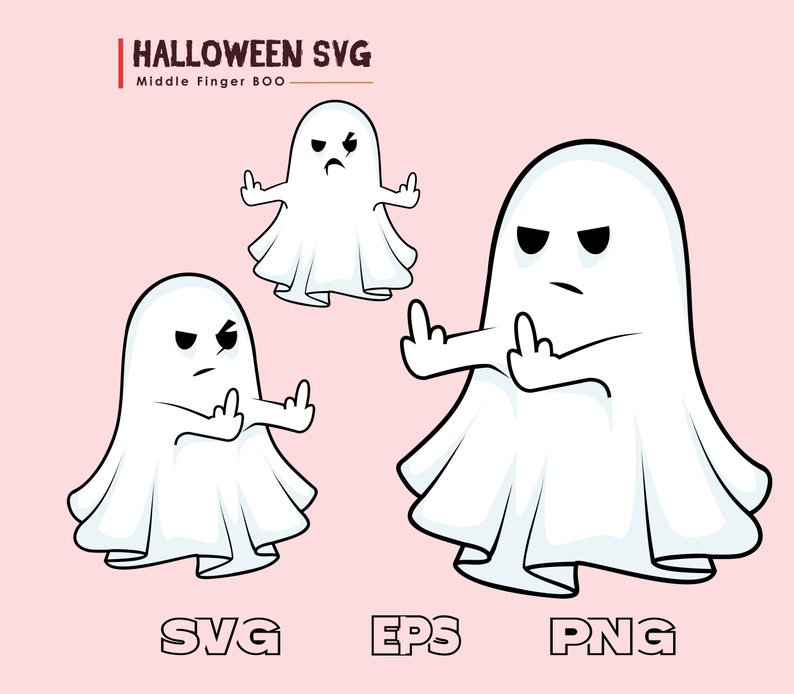 Ghost Middle Finger Svg, Ghost Middle Finger Png, Ghost Svg,halloween ...