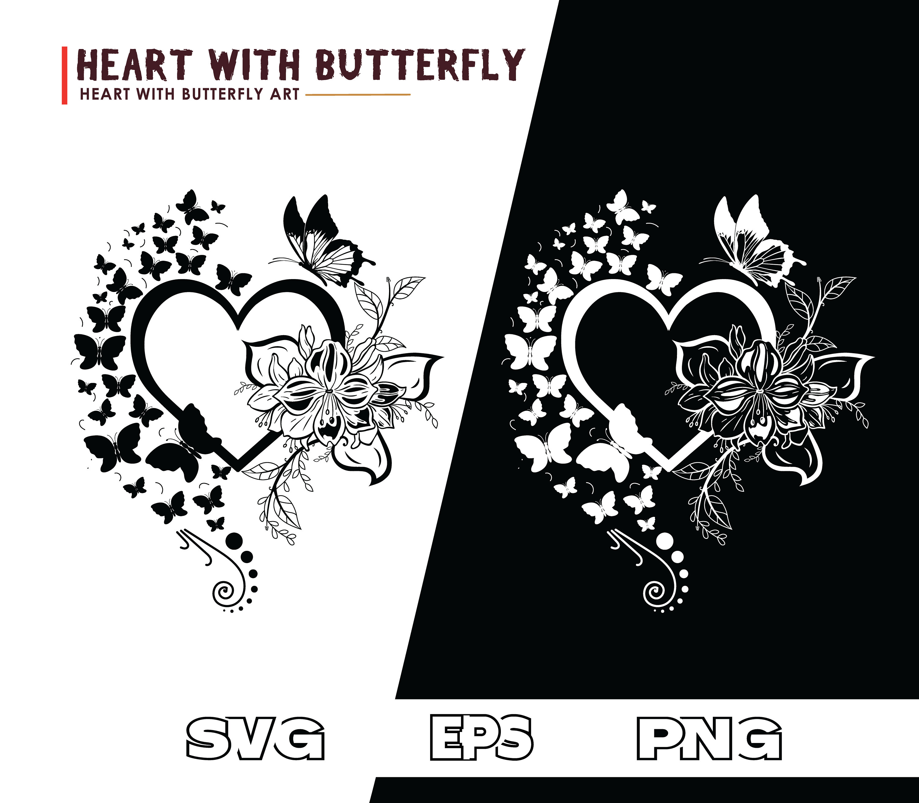 Heart Butterfly Svg, Butterfly Heart Svg, Butterfly With Heart, Heart ...