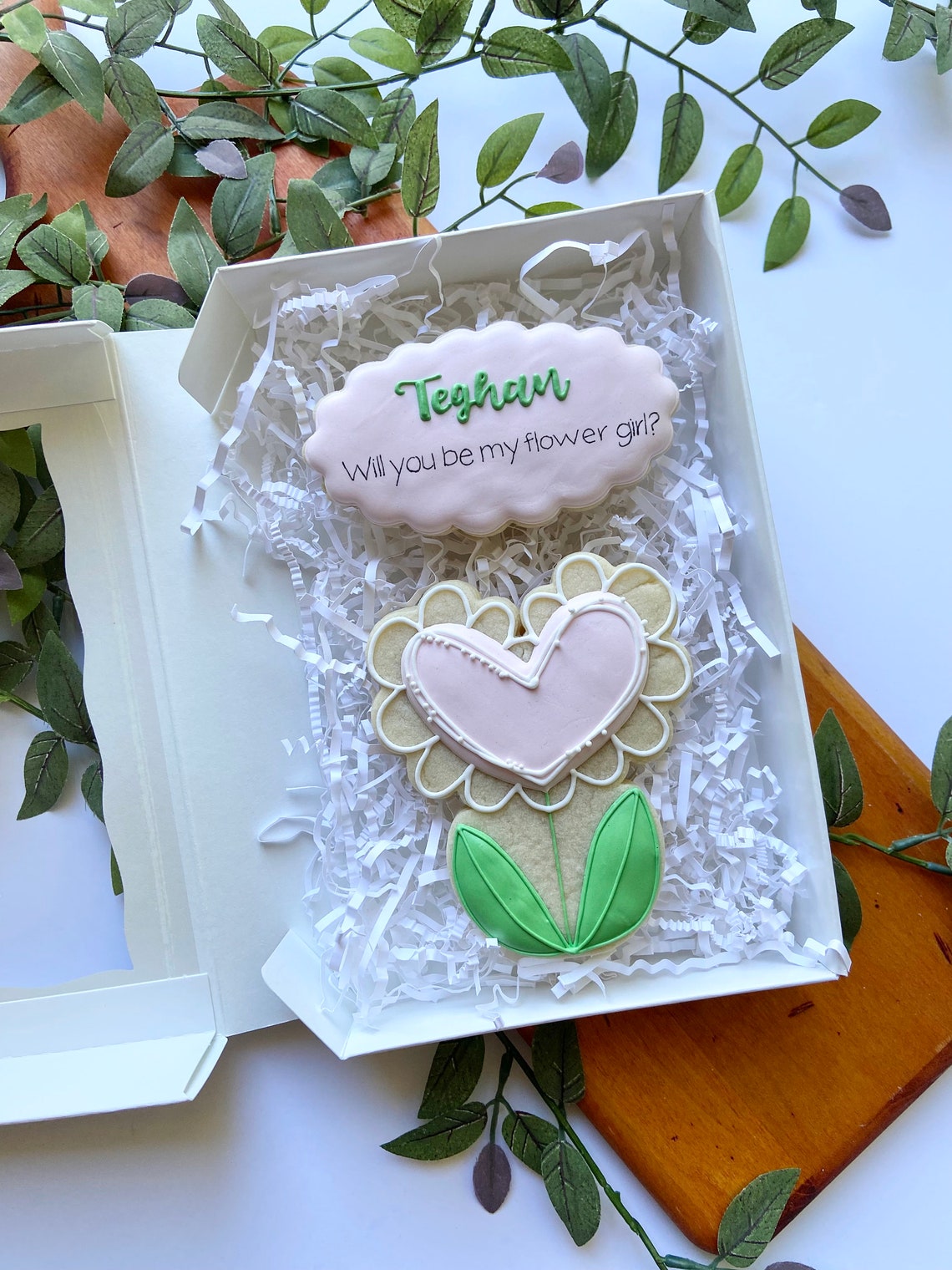 Personalized Flower Girl Proposal Cookie Gift Box Set - Etsy