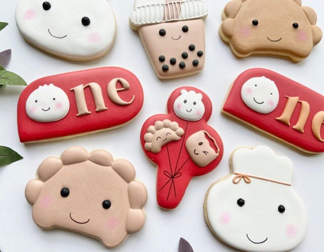 12 Lil Dumpling is One Cookies (california Shipments Only) - Etsy