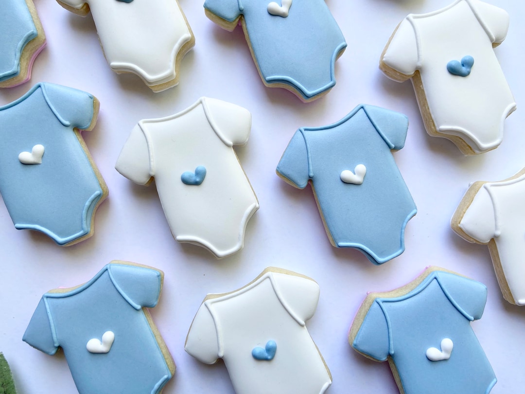 12 Baby Boy Shower Cookies - Small (california Shipments Only) - Etsy