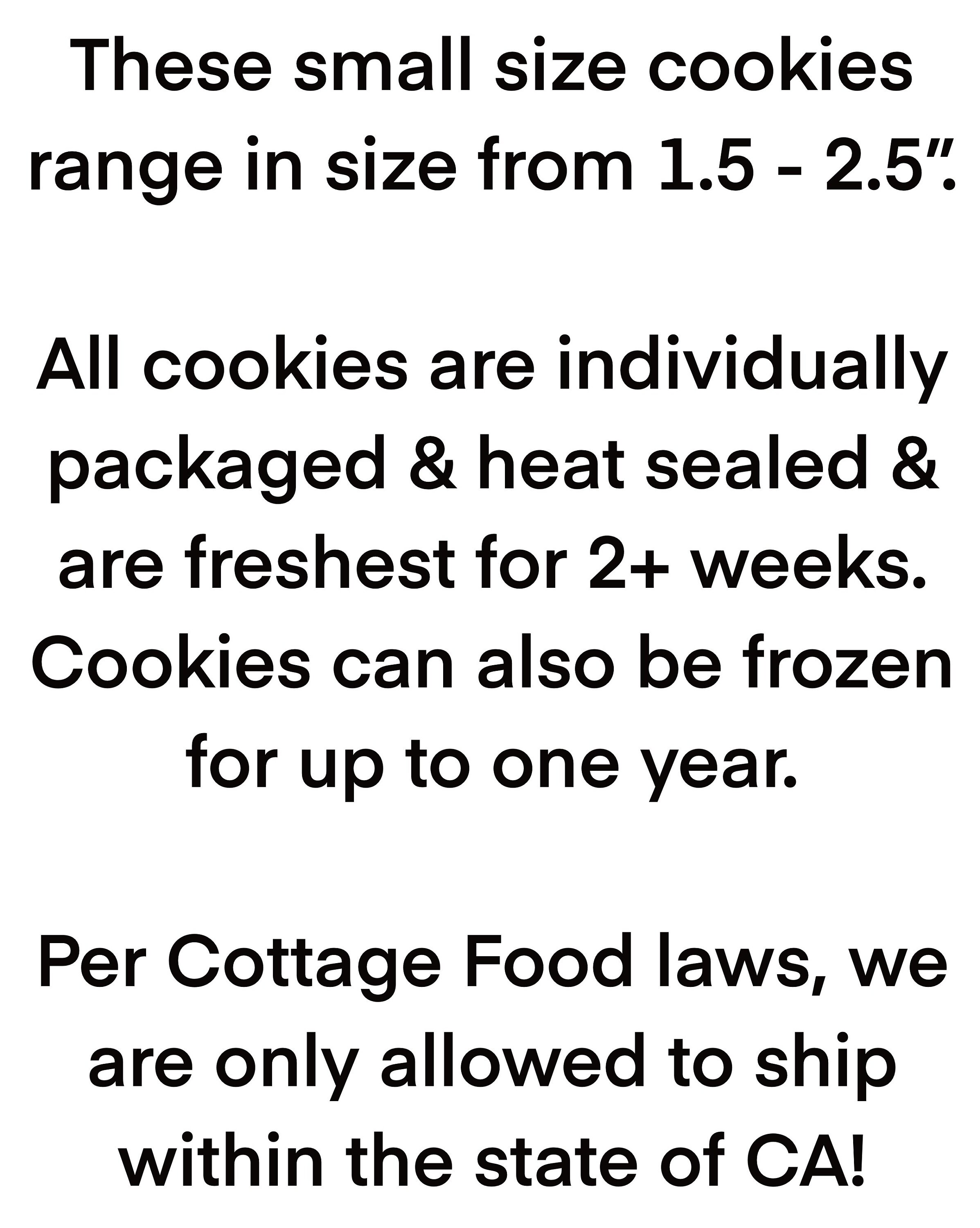 24 Farmers Market Cookies - Small (california Shipments Only) - Etsy