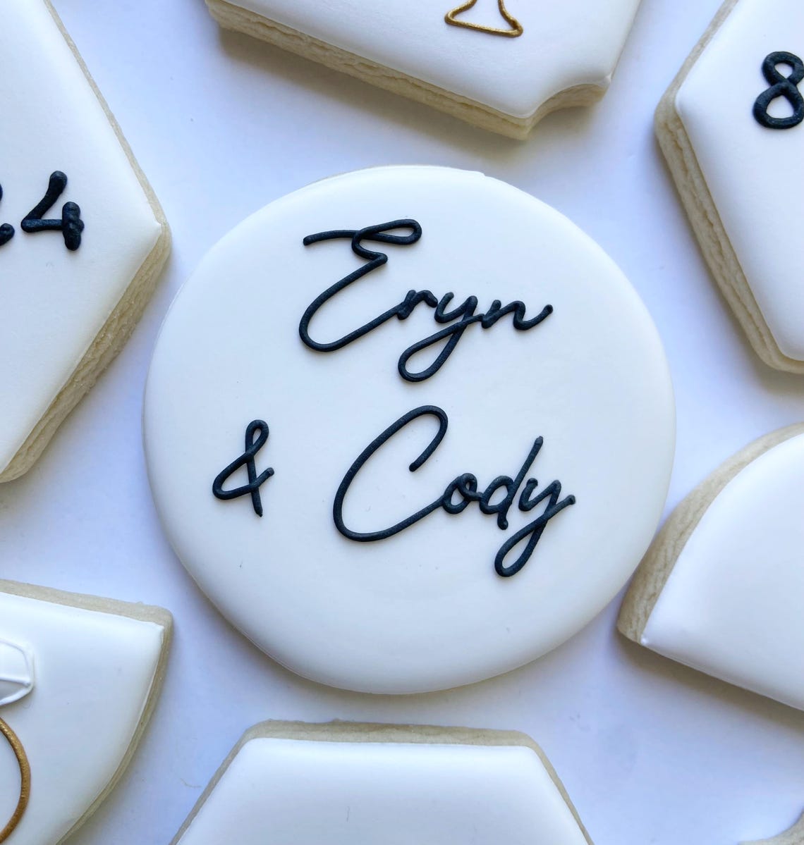 12 Personalized Wedding Cookies (california Shipments Only) - Etsy